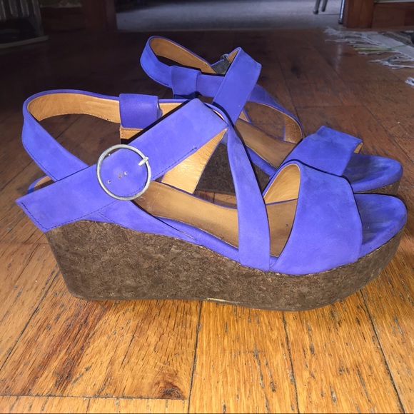 COCLICO | Shoes | Coclico Electric Blue Wedges Size 39 | Poshmark